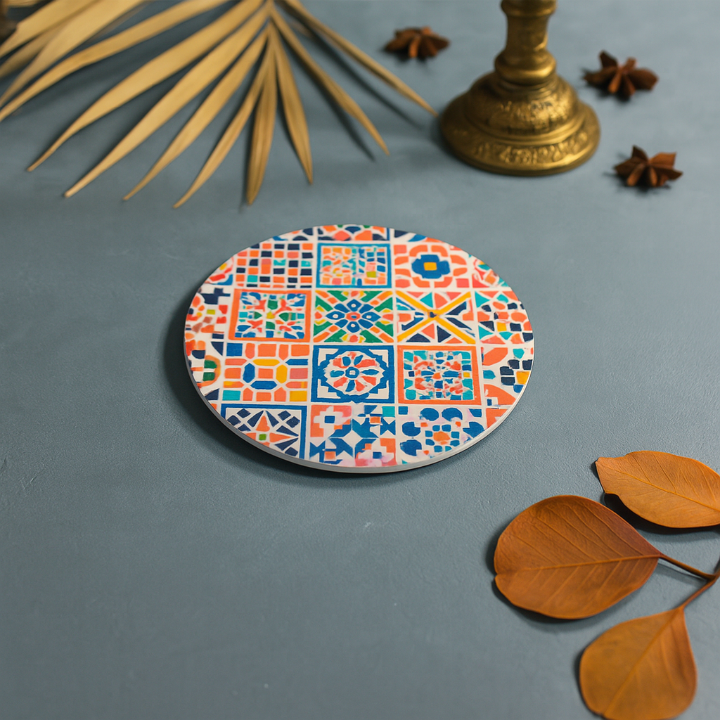 6 Coaster Pack (Kaleido Tile) – Five Star Melamine