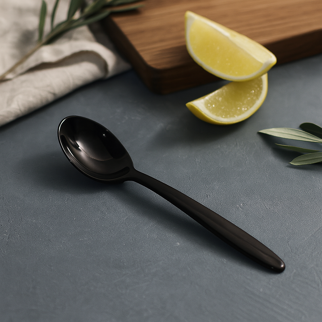 Curry Spoon (Black) – Five Star Melamine