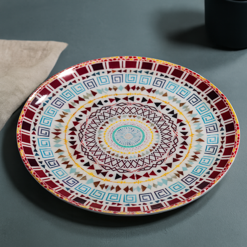 Dinner Plate (Boho Mandala) – Five Star Melamine