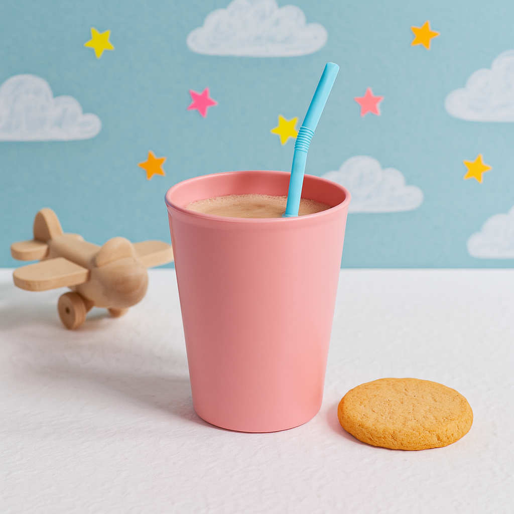 4 Pcs. Kids Tableware Set (Unicorn Pink) – Five Star Melamine