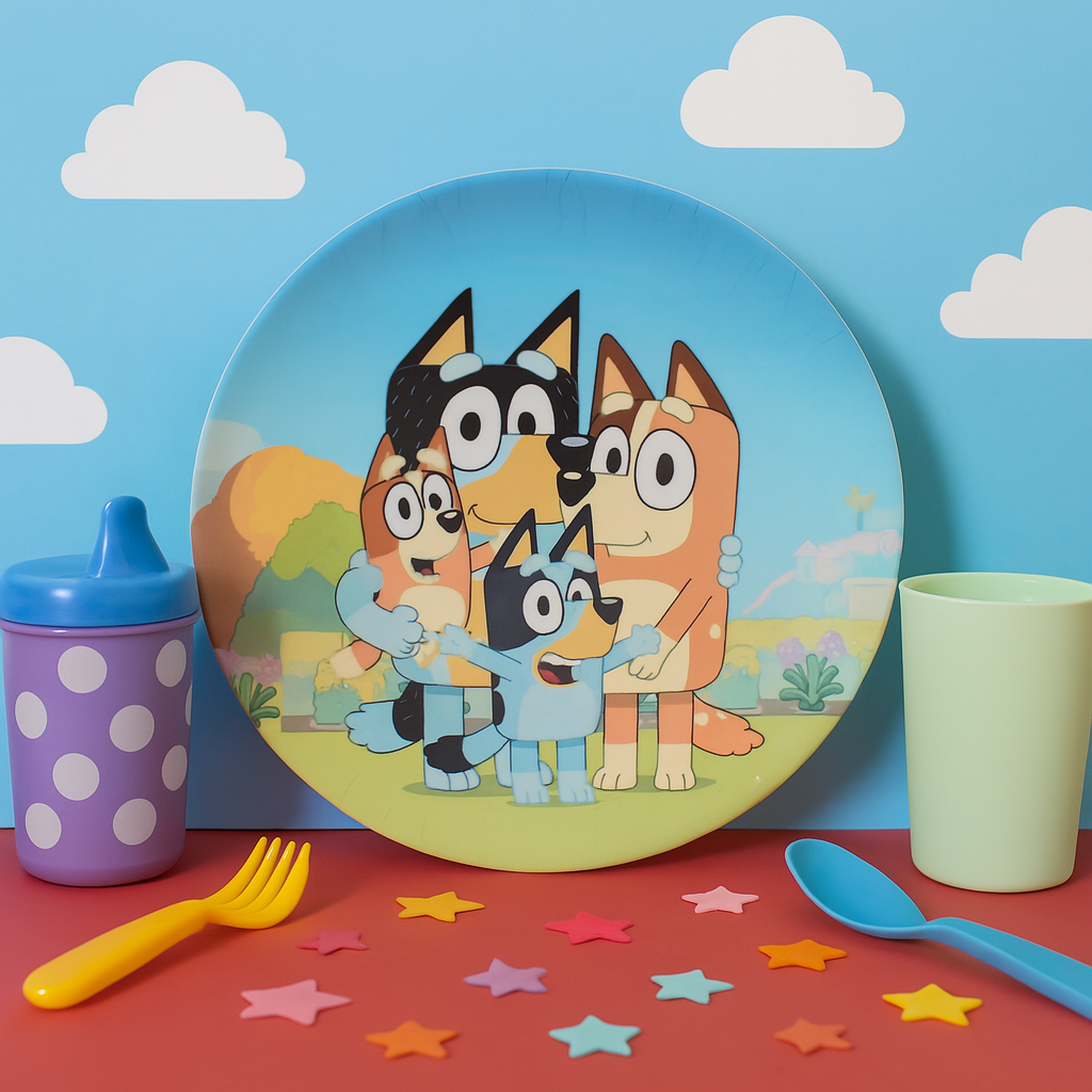 Cartoon Plate (Bluey) – Five Star Melamine