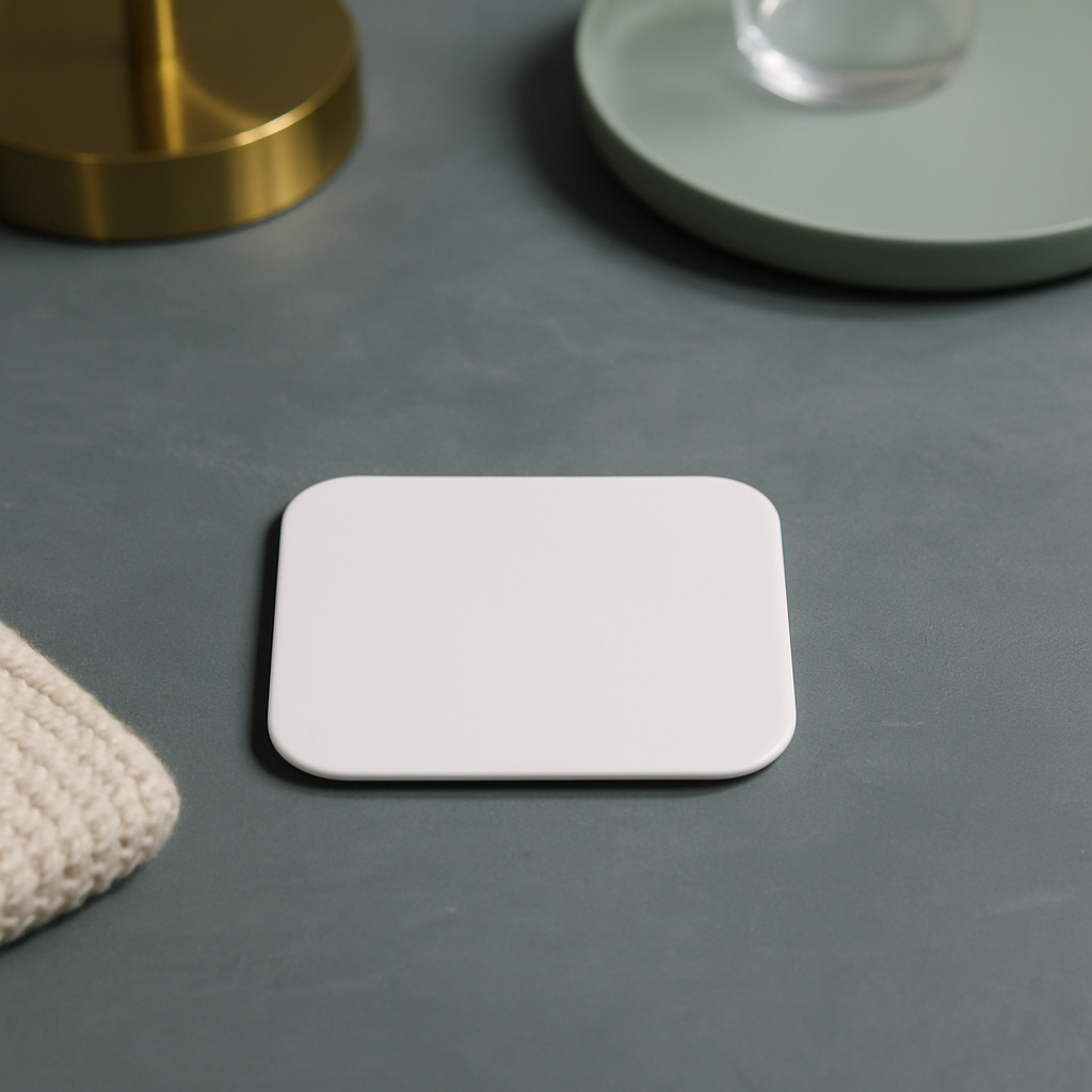 Square Coaster (White) – Five Star Melamine