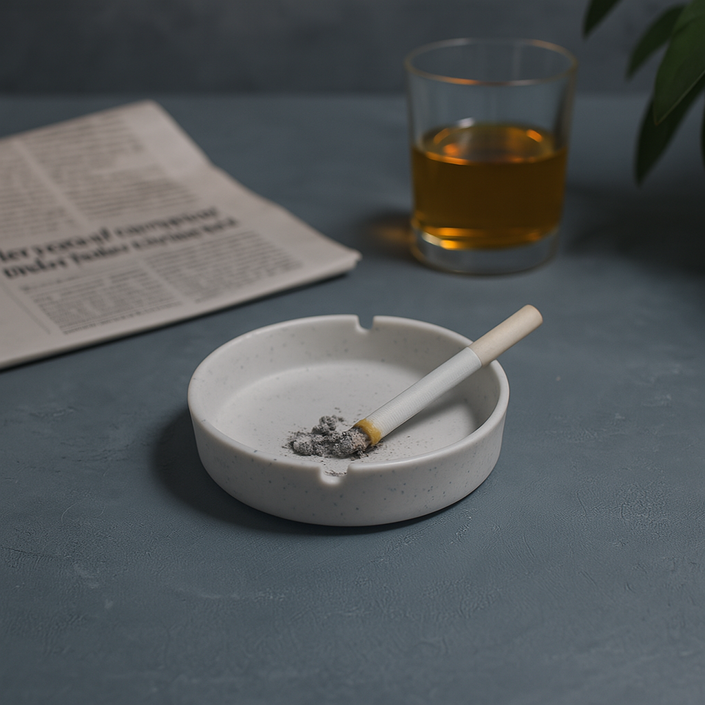 Ashtray (White Granite) – Five Star Melamine