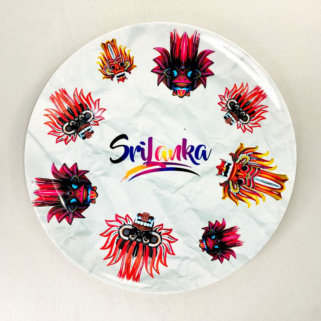 Sri Lanka Plate - "Yaka Mask" – Five Star Melamine