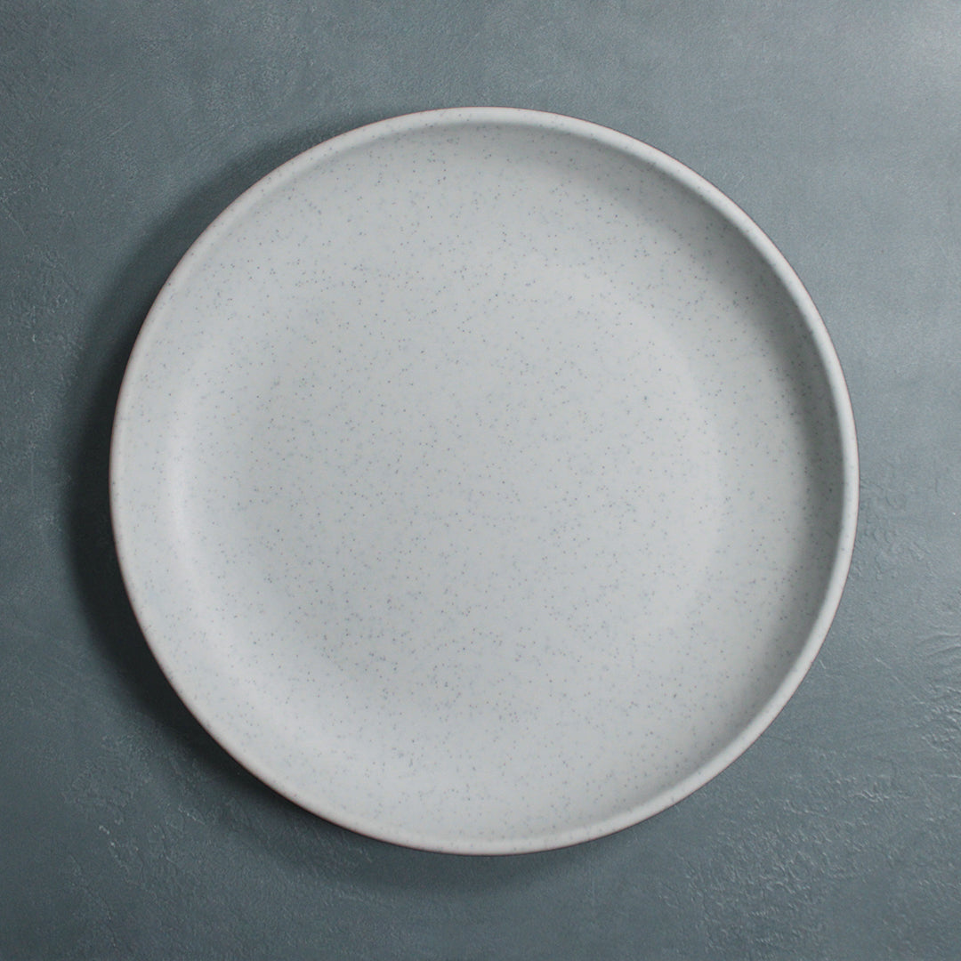 Matte Dinner Plate (White Granite) – Five Star Melamine