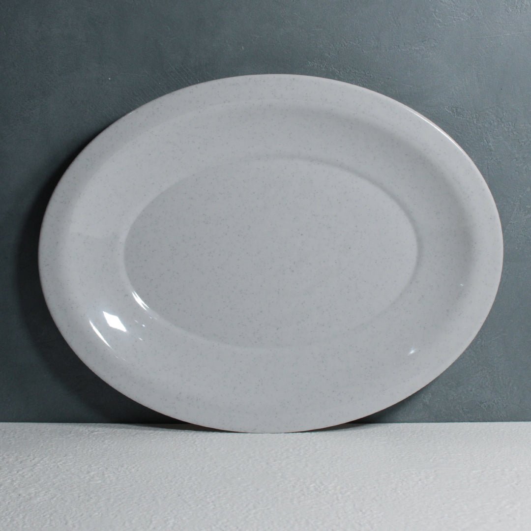 Oval Rice Platter - White Granite (5-6 persons) – Five Star Melamine