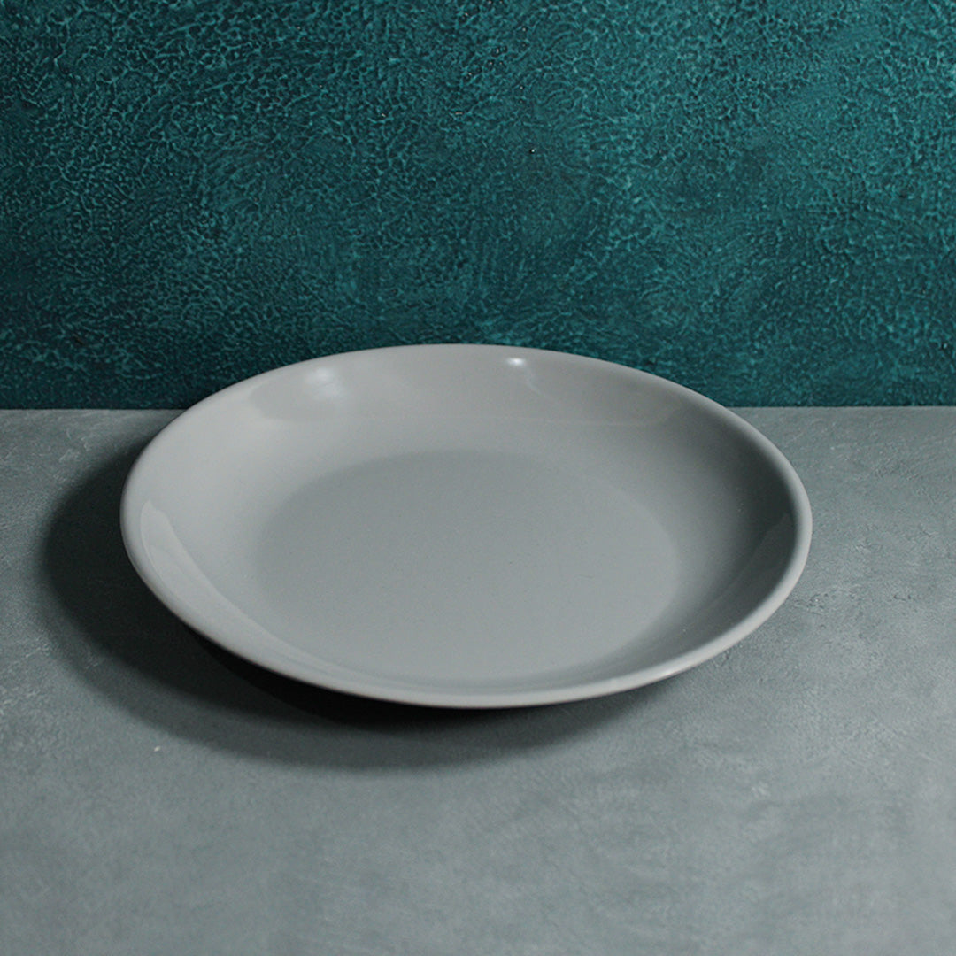 Small Round Plate (Grey) – Five Star Melamine