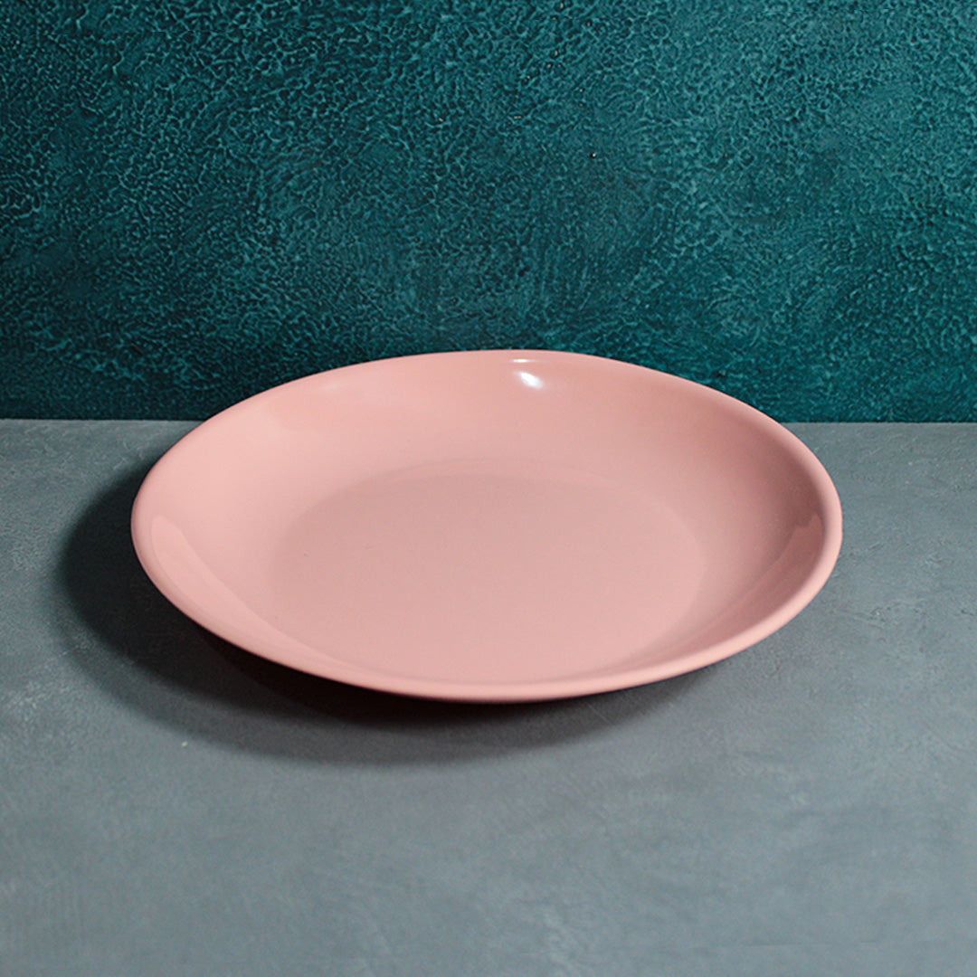 Small Round Plate (Pink) – Five Star Melamine