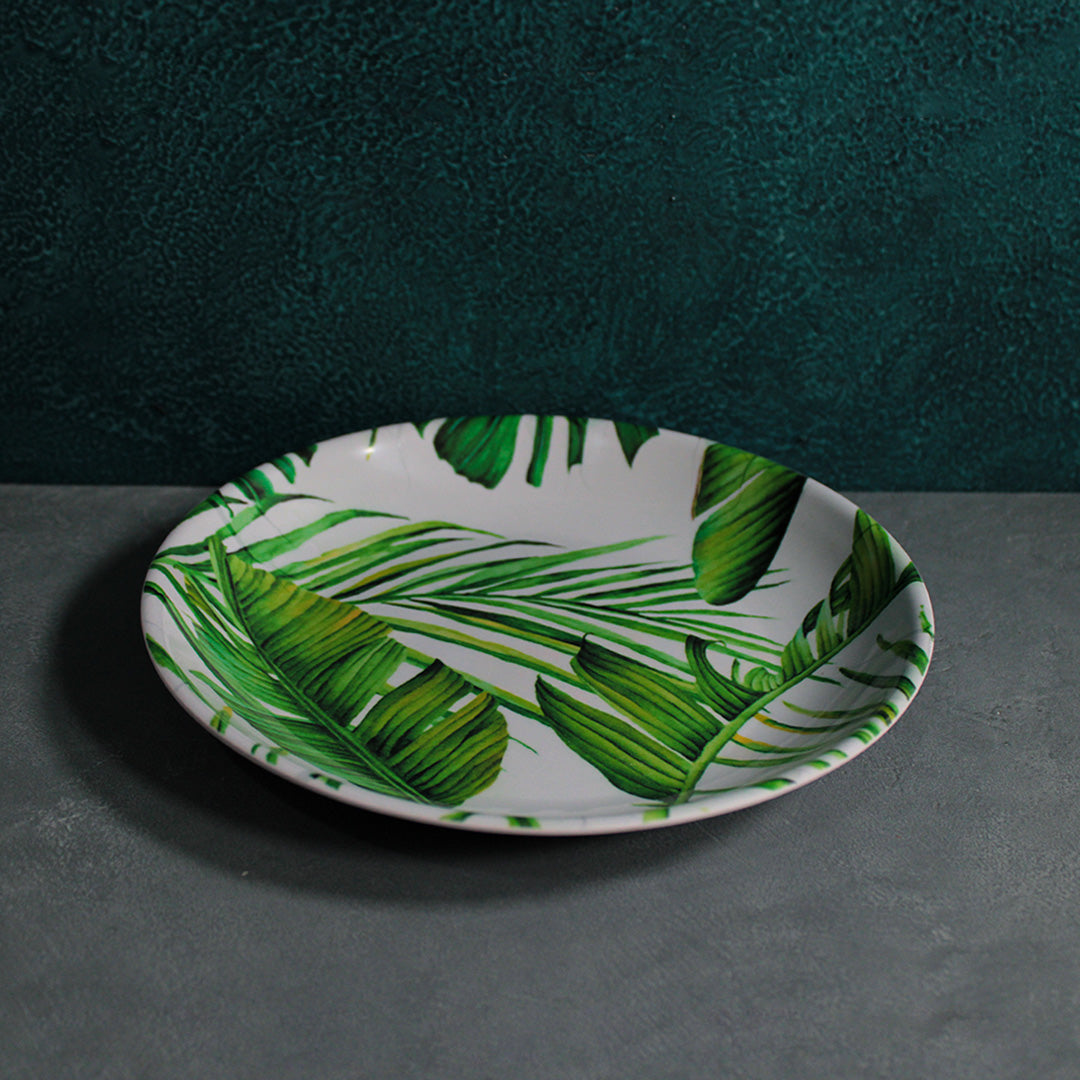 Small Round Plate (Palm Leaf) – Five Star Melamine