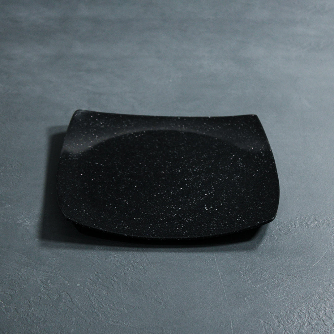 Small Square Plate (Black Granite) – Five Star Melamine