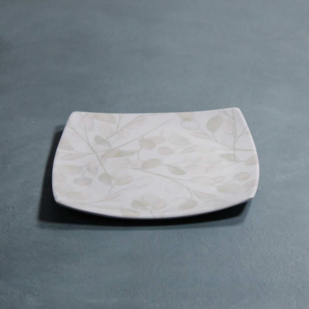 Small Square Plate (Whispering Leaves) – Five Star Melamine