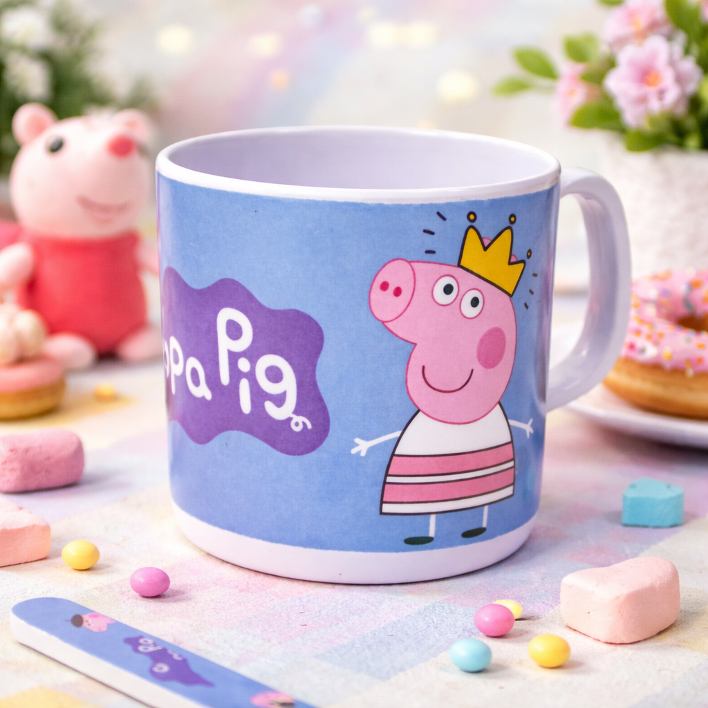 4 Pcs. Kids Divided Tray Set (Peppa Pig III) – Five Star Melamine